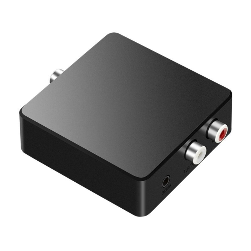 Коаксиальный Аудиопреобразователь High Fidelitys Sound Цифроаналоговый Аудиопреобразователь SPDIF в 2RCA 3,5 мм для ТВ-Динамика