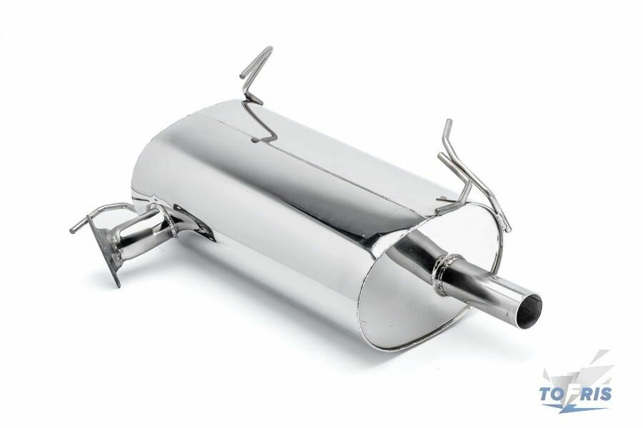 Глушитель Outlander XL, камерный, аналог, штатная установка AISI 304 (2,0 л; 2,4 л) с демпф. соед-м