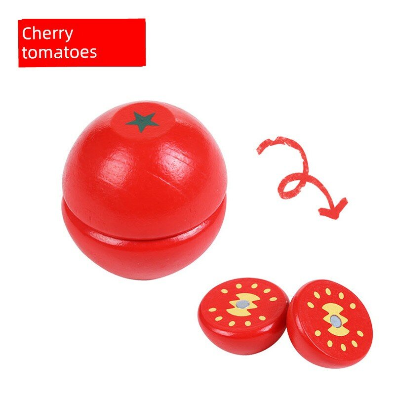 Магнитная игрушка для кухни: кусочек помидора (малый), обучающая игра