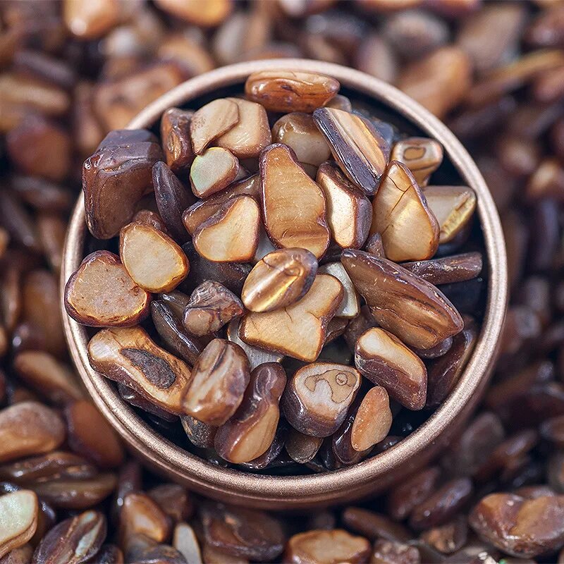 Камни тигровый глаз, коричневый, russet