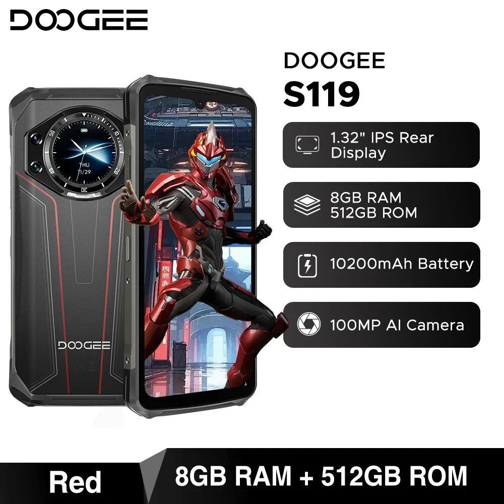 Смартфон Doogee S119, 8/512ГБ, global
