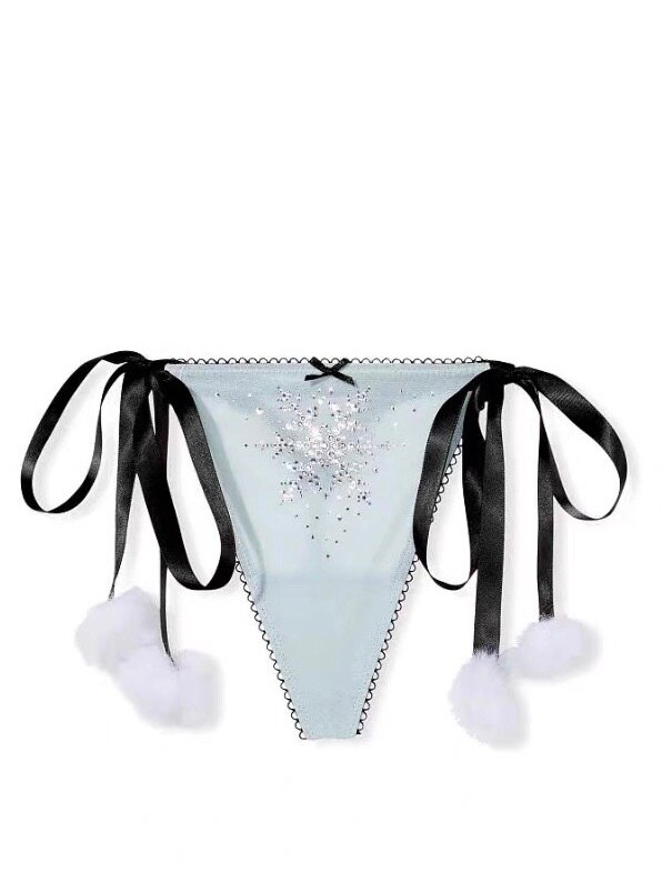 Стринги женские Victoria's Secret голубые, M EU