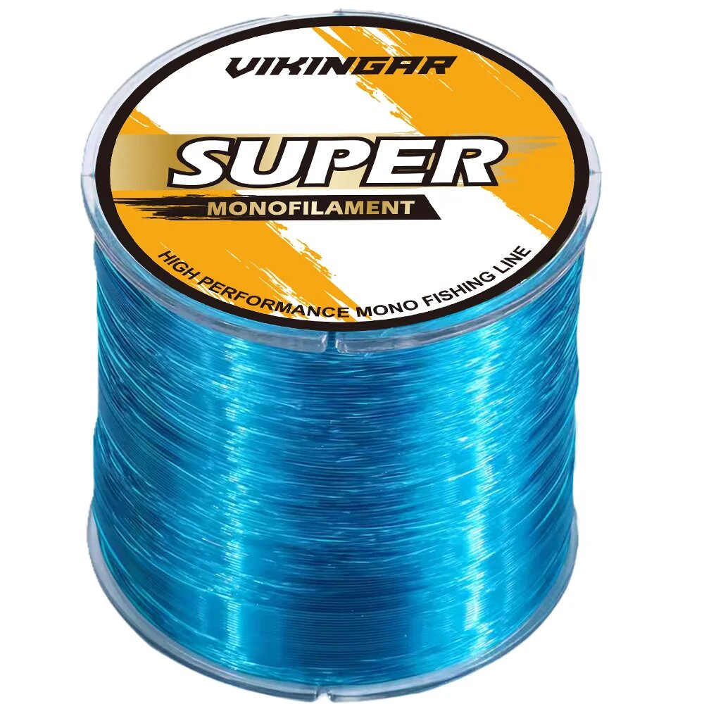 Vikingar нейлоновая леска 500 м 0,6-8,0 (3LB-29LB) для морской Синий, 500M-5.0-0.370MM, Sky blue
