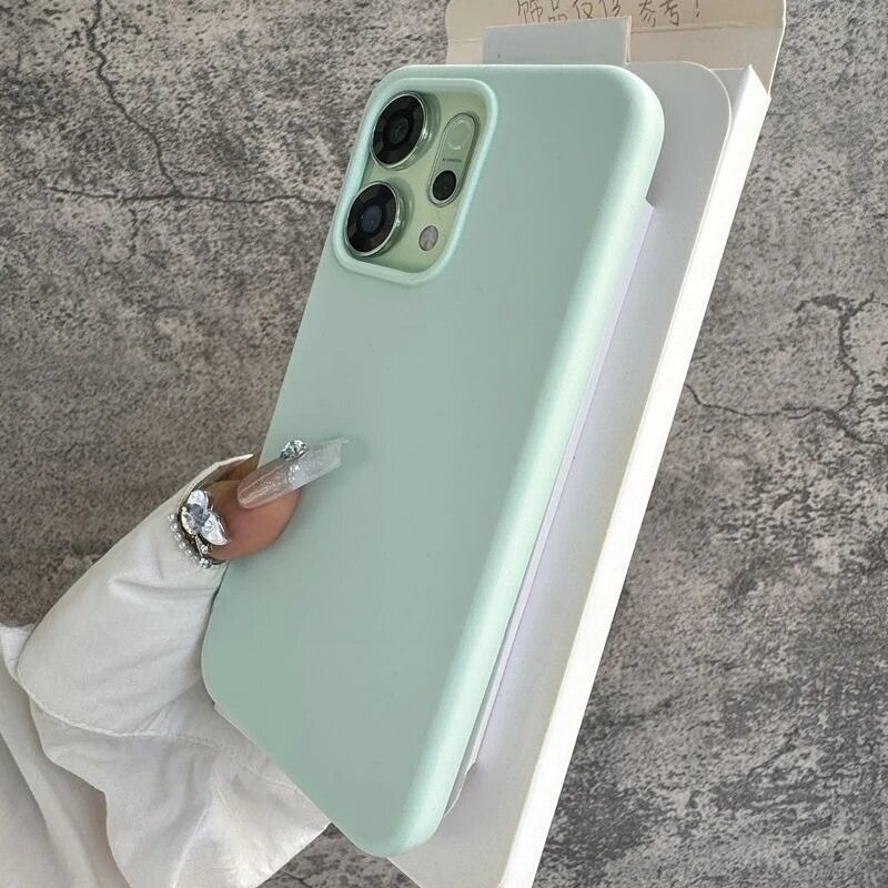 Чехол OPPO Reno 13, Mint Mambo Green, силикон