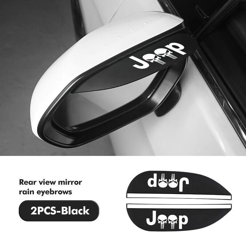 2 шт. Накладки на зеркала Jeep, черные, JEP-61W-black-2PCS