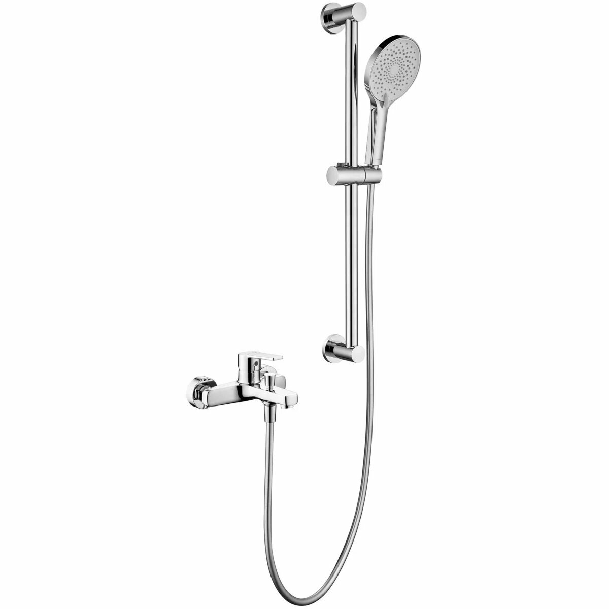 Смеситель для ванны Aquatek Лугано AQ1748CR с душевым гарнитуром, хром