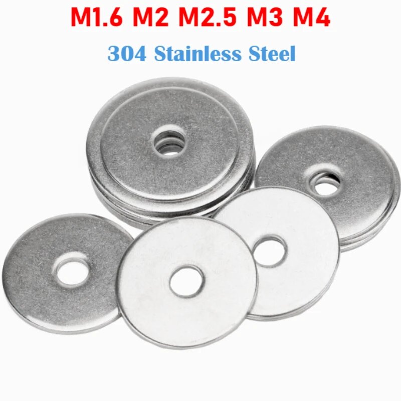 Шайбы из нержавеющей стали 304 M1.6 M2 M2.5 M3 M4 Thickness 1.5mm, M3x20mm-30pcs