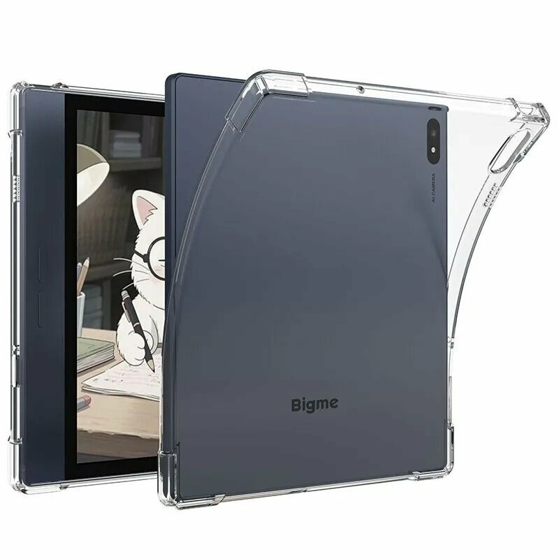 Защитная чехол для электронной книги Bigme B7/B7pro, 7 дюймов, прозрачный TPU-мягкий чехол с амортизацией от падений