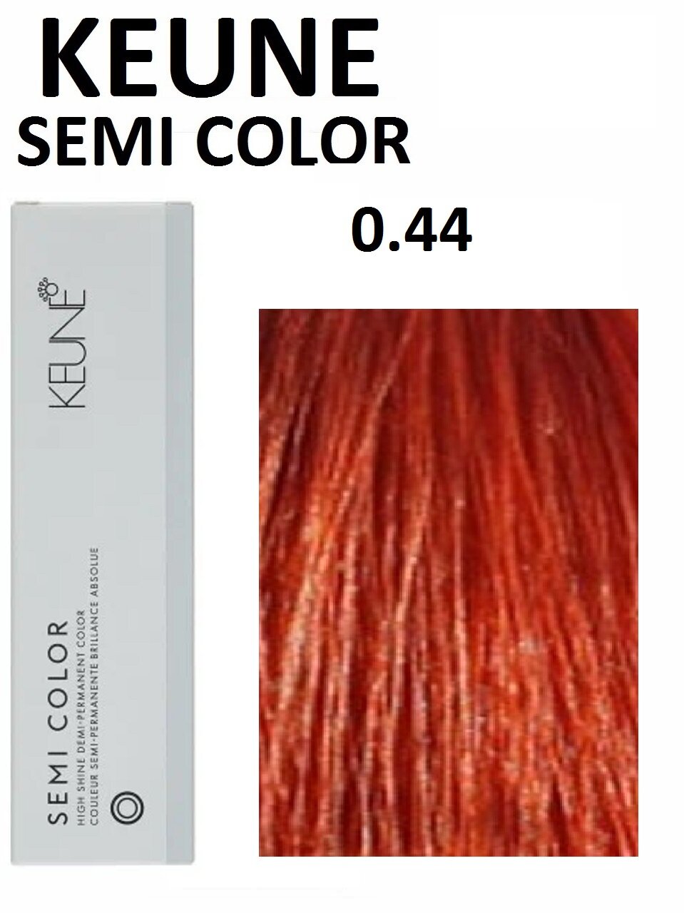 KEUNE SEMI COLOR 0.44 Медный 60 мл Крем-краска для волос без аммиака