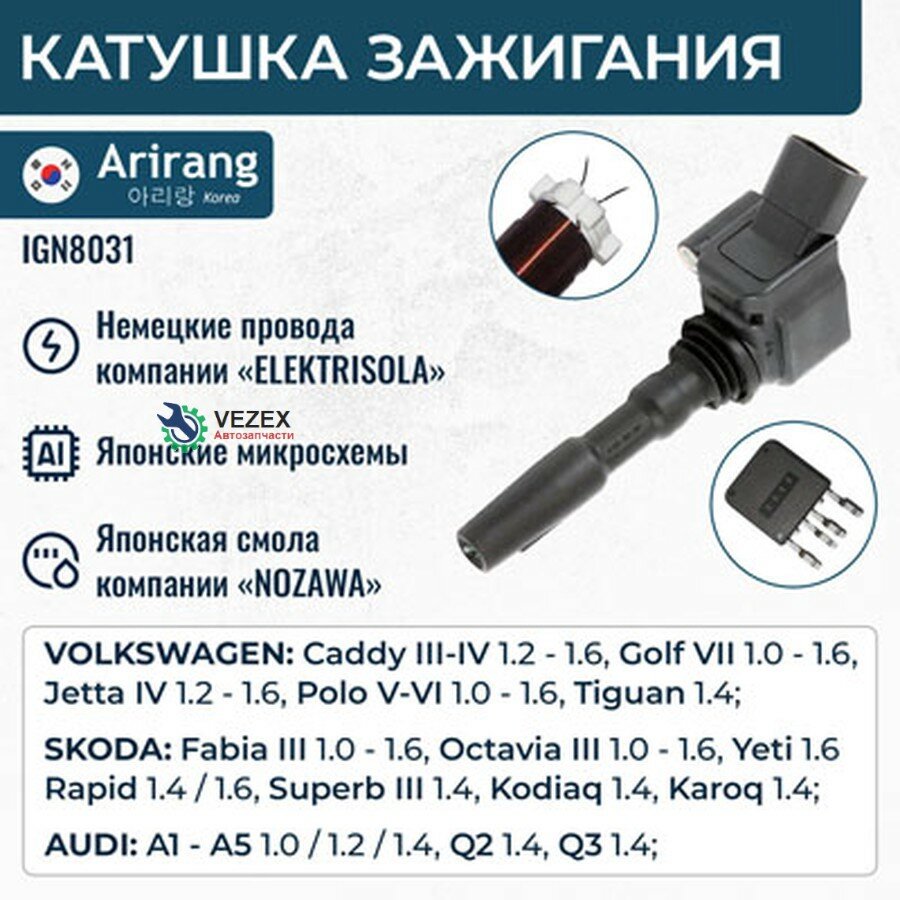 ARIRANG IGN8031 Катушка зажигания
