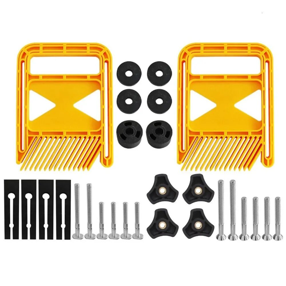 Регулируемый упор для пильного станка Направляющая для ленточной пилы, пластик, комплект 2 шт.