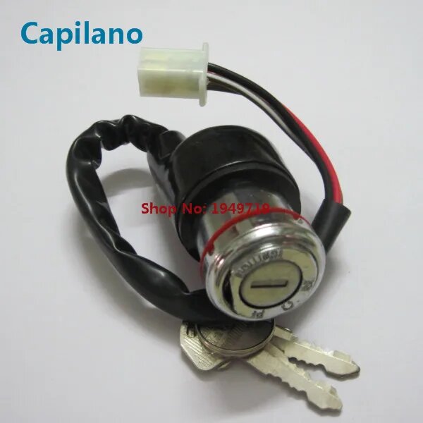 Мотоцикл Скутер GN125 4 провода линии зажигания переключатель питания дверной замок набор для Suzuki 125cc GN 125 Электрические запасные части