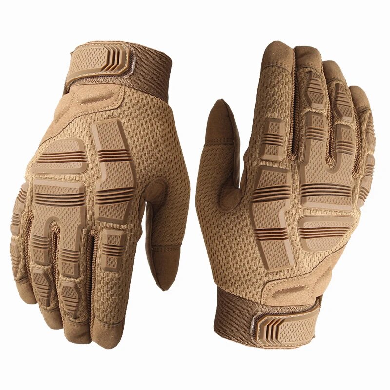 Тактические перчатки B33 из искусственной кожи XL, Коричневый, Brown