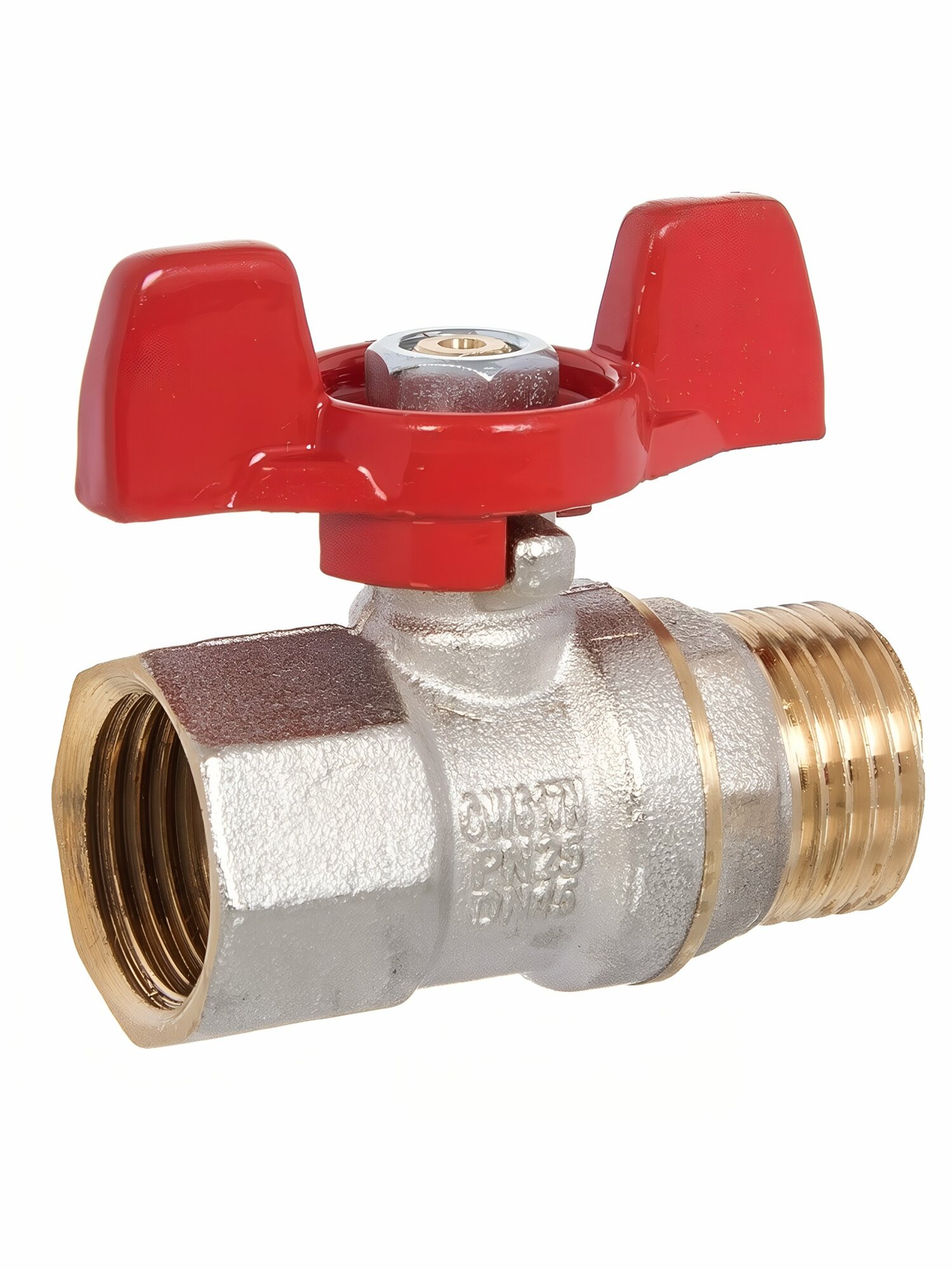 Кран РосТурПласт Г-Ш с бабочкой, 3/4"