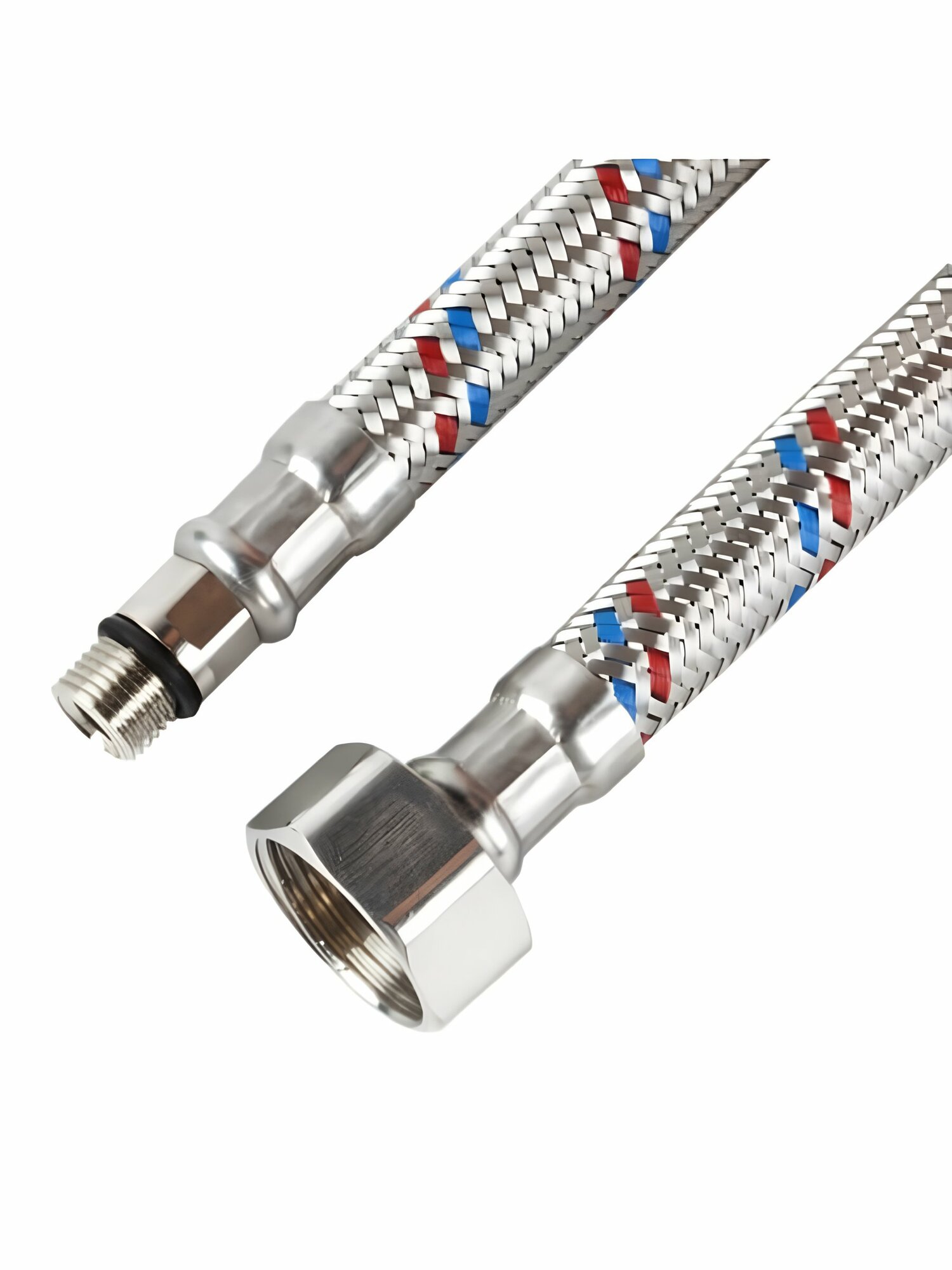 Подводка для воды М10-1/2"х1.5 м, пара, сталь, ELKA