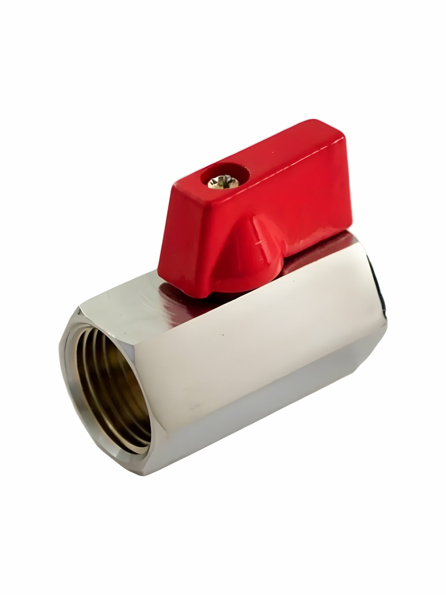 Кран для бытовых приборов STI 3/4" г-г прямой латунный хромированный запорная арматура для сантехники и вентиляции