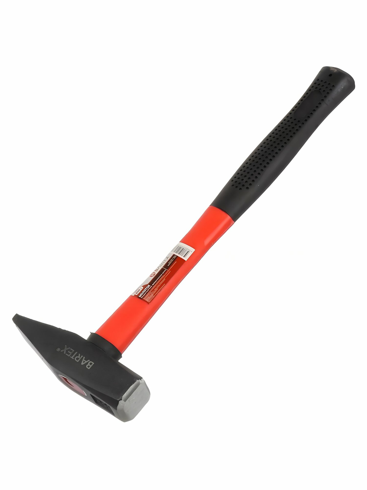 Молоток Bartex, B0008, квадратный боек, рукоятка фибергласовая, 0.8 кг