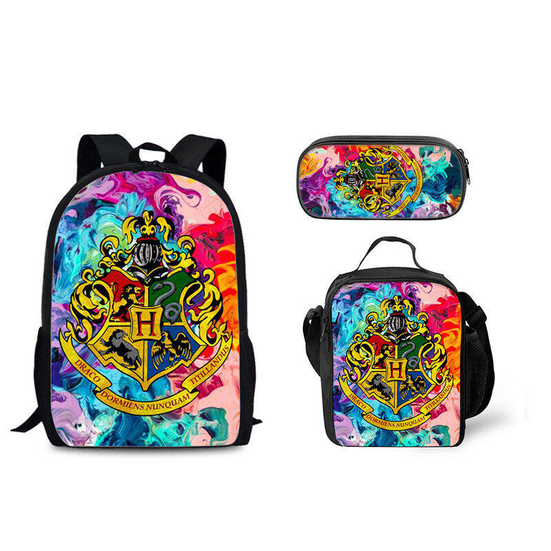 Potter adventure рюкзак и аксессуары из прочного нейлона для ежедневных поездок черный