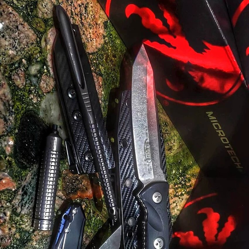 Набор Микротех Нож с титановым креплением и ножны K для выживания