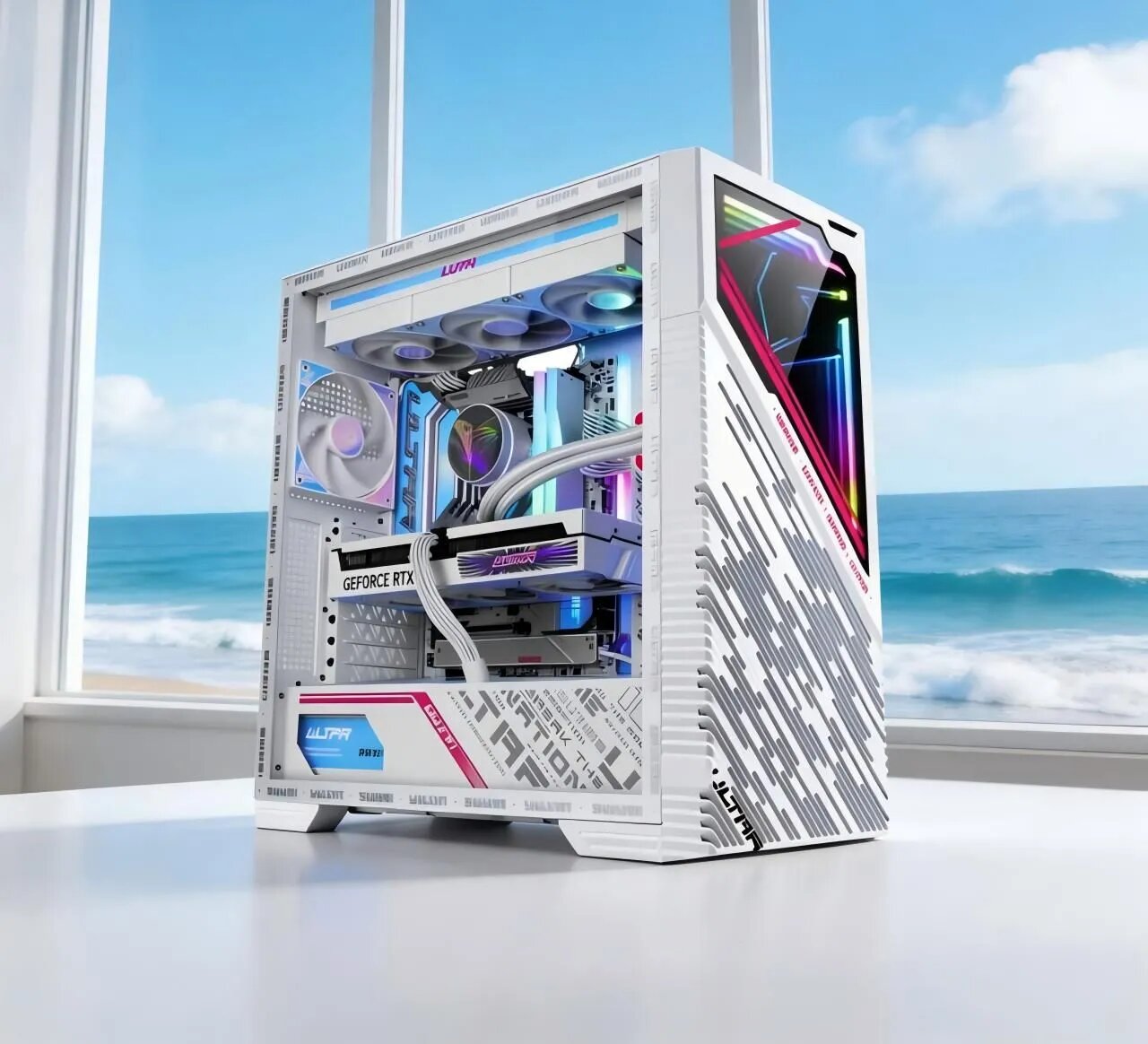 Топовый ПК 2025, "белый дом" Colorful C2515,5070/R7 7800x3d/X870/32G DDR5/3T M.2, всё новое, стильное, топ-Бренда
