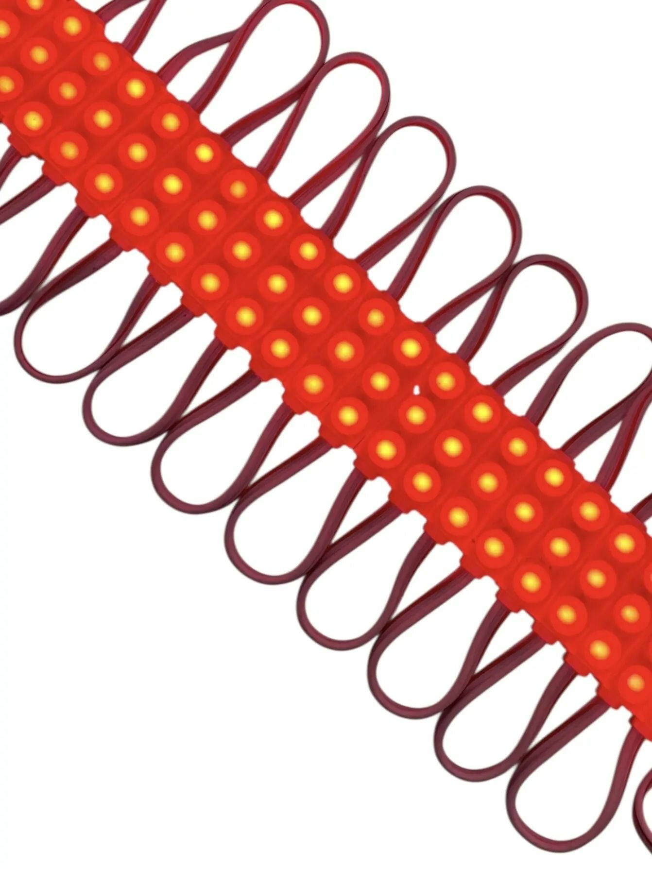 Светодиодный линейный мини модуль 3SMD 12V 0.6W Red(красный) IP65 25 шт