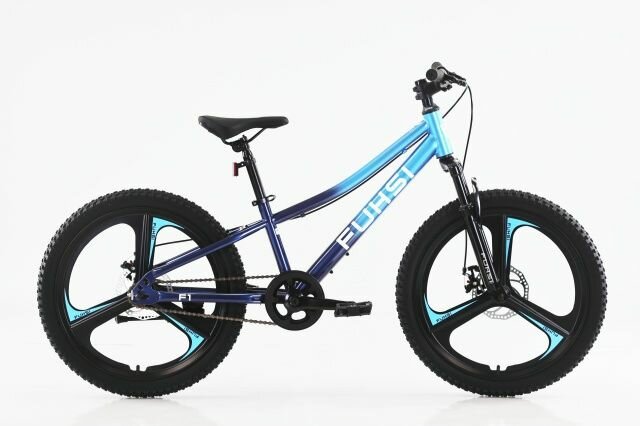 Детский велосипед FU658, колеса 22", рама сталь 13", 1 скорость, механический дисковый тормоз