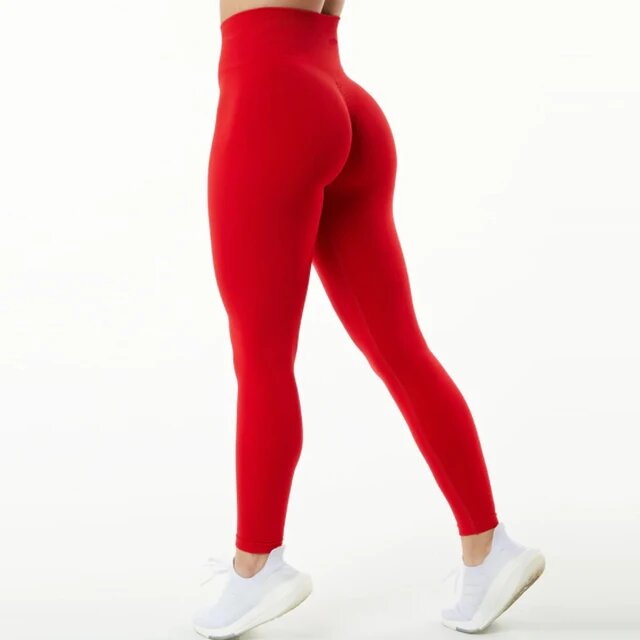 Peeli бесшовные легинсы из полиэстера и спандекса для йоги Красный, XS, red