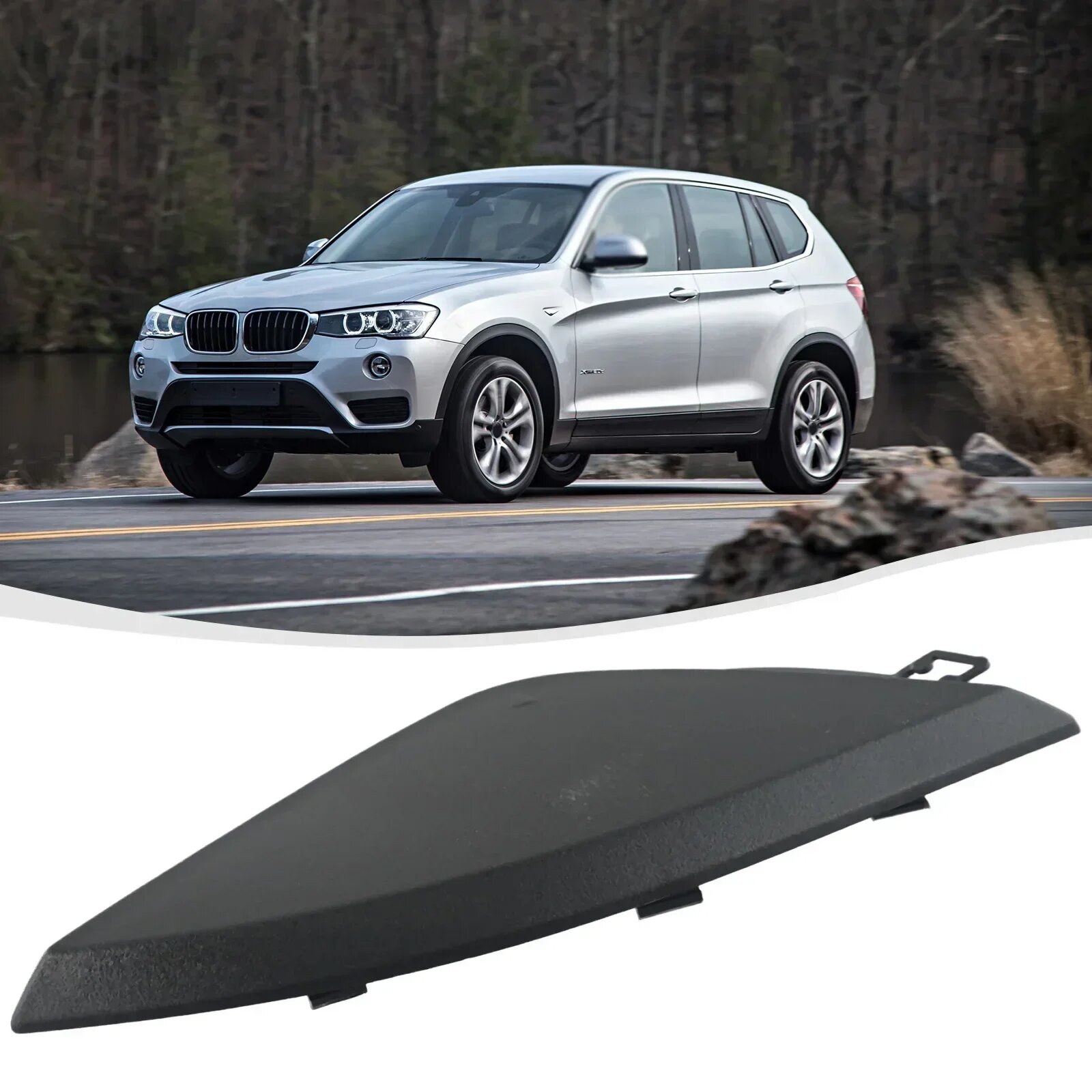Крышка фаркопа переднего бампера автомобиля грунтовая для BMW F25 X3 2015-2017 51117338474 Автомобильные аксессуары