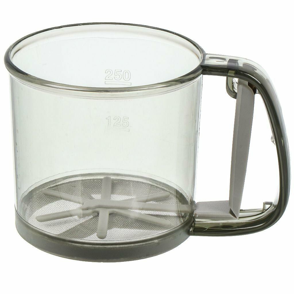 Сито-кружка пластиковая 250 мл для муки и сахара Y3-1048