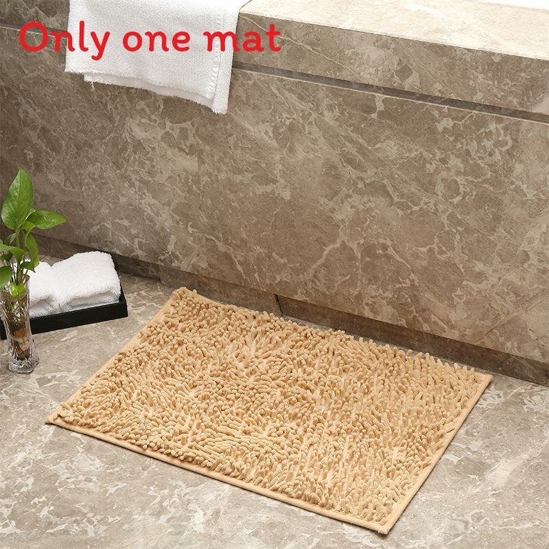 Ковровое покрытие из полиэстера shaggy для гостиной и спальни с водопоглощением и противоскользящим покрытием цвет верблюд 50x80 см