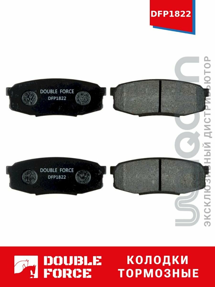 Колодки тормозные задние LEXUS LX 2007 - / TOYOTA LAND CRUISER 200 2007 - / TOYOTA SEQUOIA 2007 - / TOYOTA TUNDRA 2006 - Double Force DFP1822