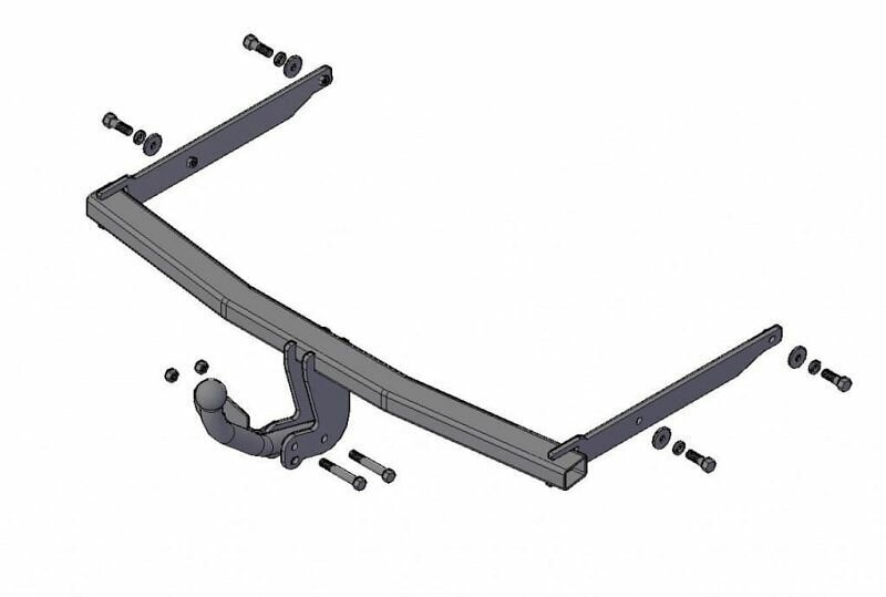 Фаркоп для Ford Focus 3 седан 2011-2018 крепление шара на двух болтах Трейлер.6013