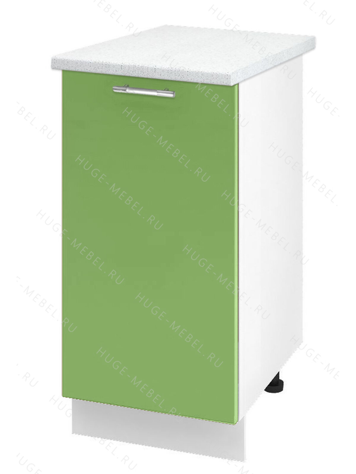 Шкаф кухонный нижний 400 Ксения (олива) Huge Mebel. Ширина 400 Высота 840. Модули кухонные нижние