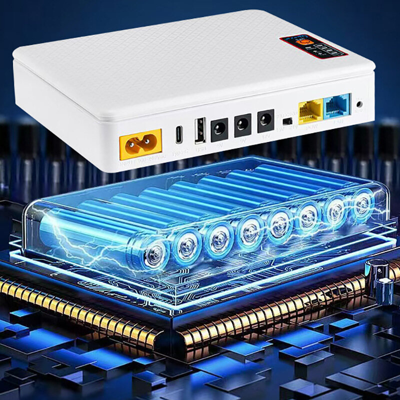 Специальный аварийный источник питания для внешней торговли, мини-ИБП, сверхдолгий срок службы батареи, POE, бесперебойный источник питания, портативный резервный источник питания