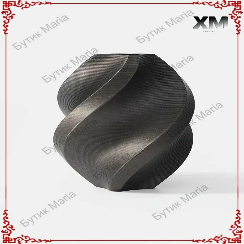 Bambu Lab PLA Metal металлический филамент для 3D-печати: высокая ударная вязкость, легкая печать, интеллектуальное распознавание параметров через RFID Iron Gray 13100 1kg с катушкой