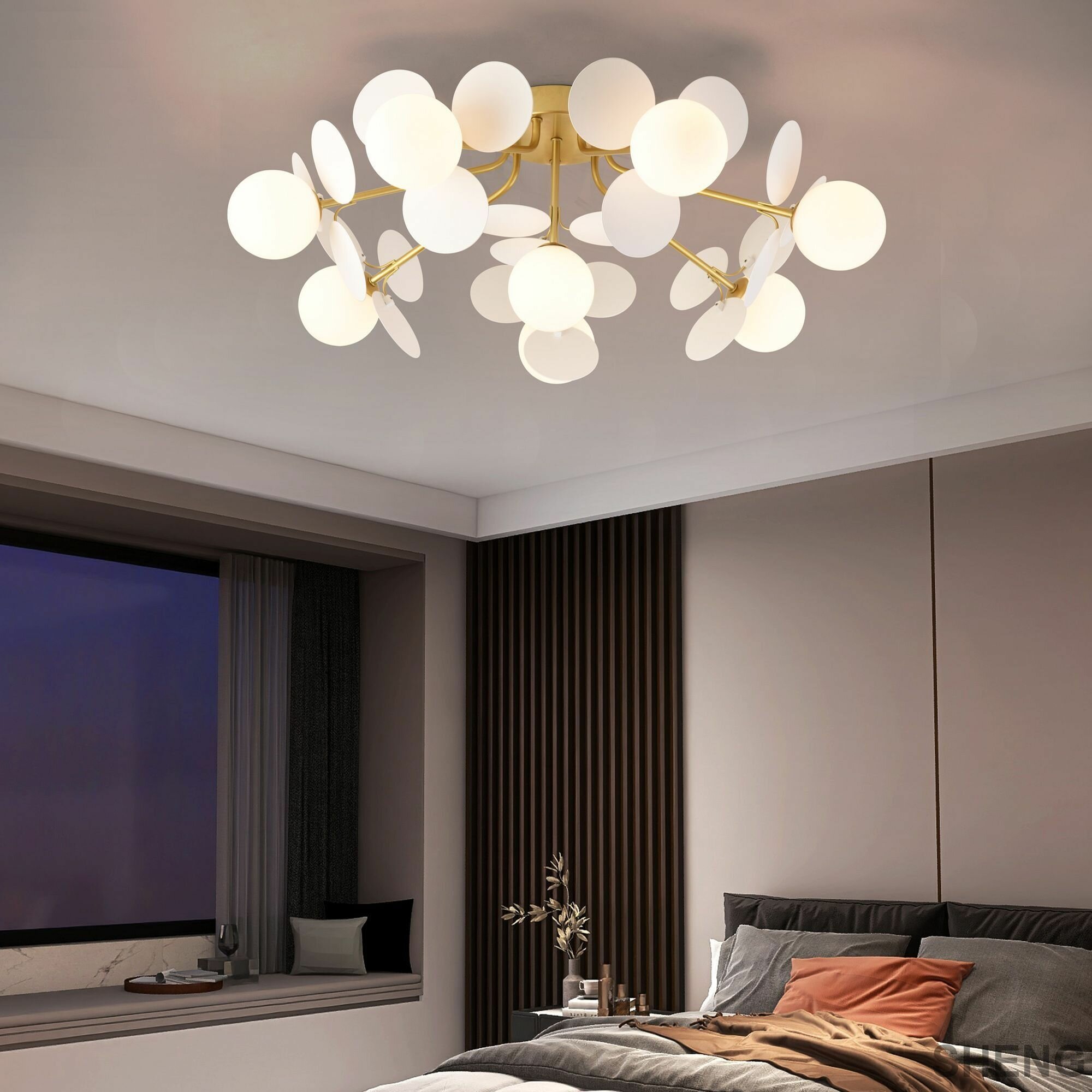 Люстра потолочная в спальню