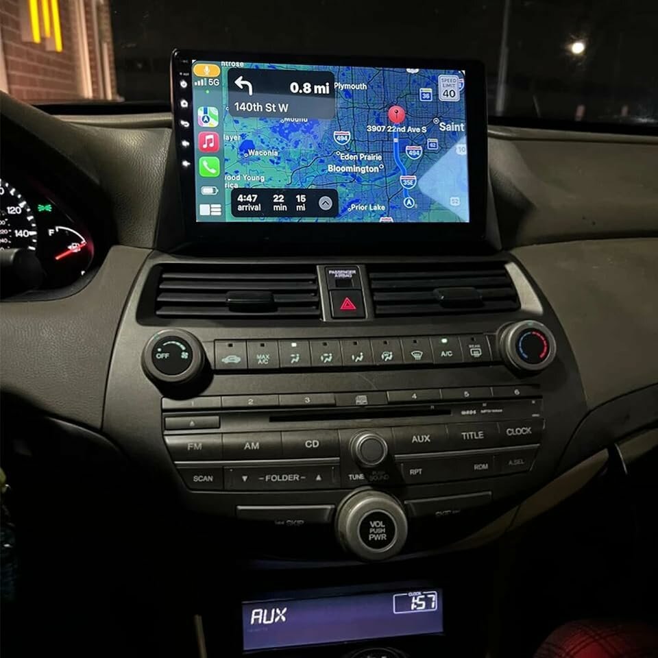 Автомобильная стереосистема 10,1 дюйма 2 + 32G Double Din для Honda Accord 2008-2013, беспроводной GPS 8-го поколения с