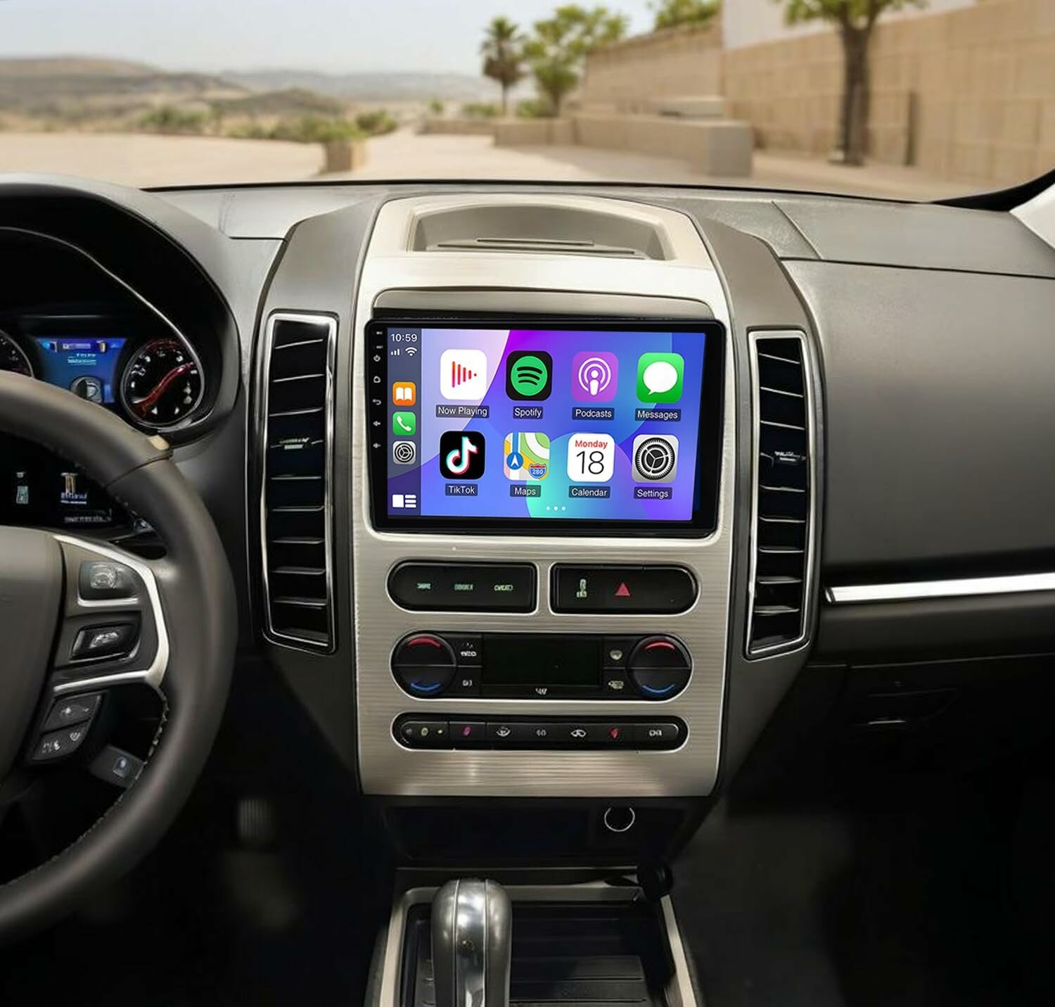 Автомобильная стереосистема для Ford Edge 2007 2008 2009 2010, 10-дюймовый сенсорный экран с поддержкой беспроводной