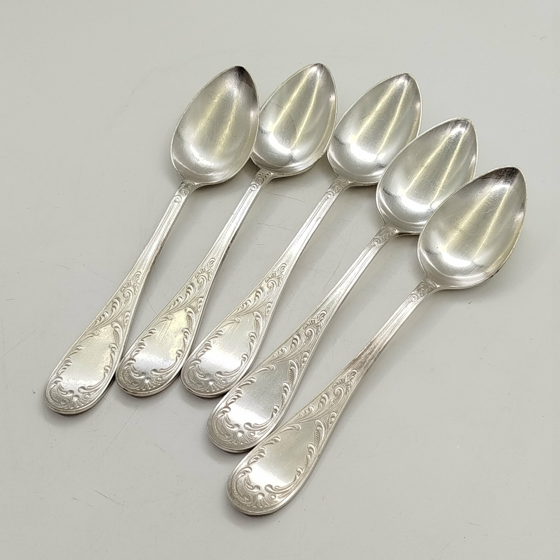 Набор из шести чайных ложек "Пламя", мНЦ (медь-никель-цинк)