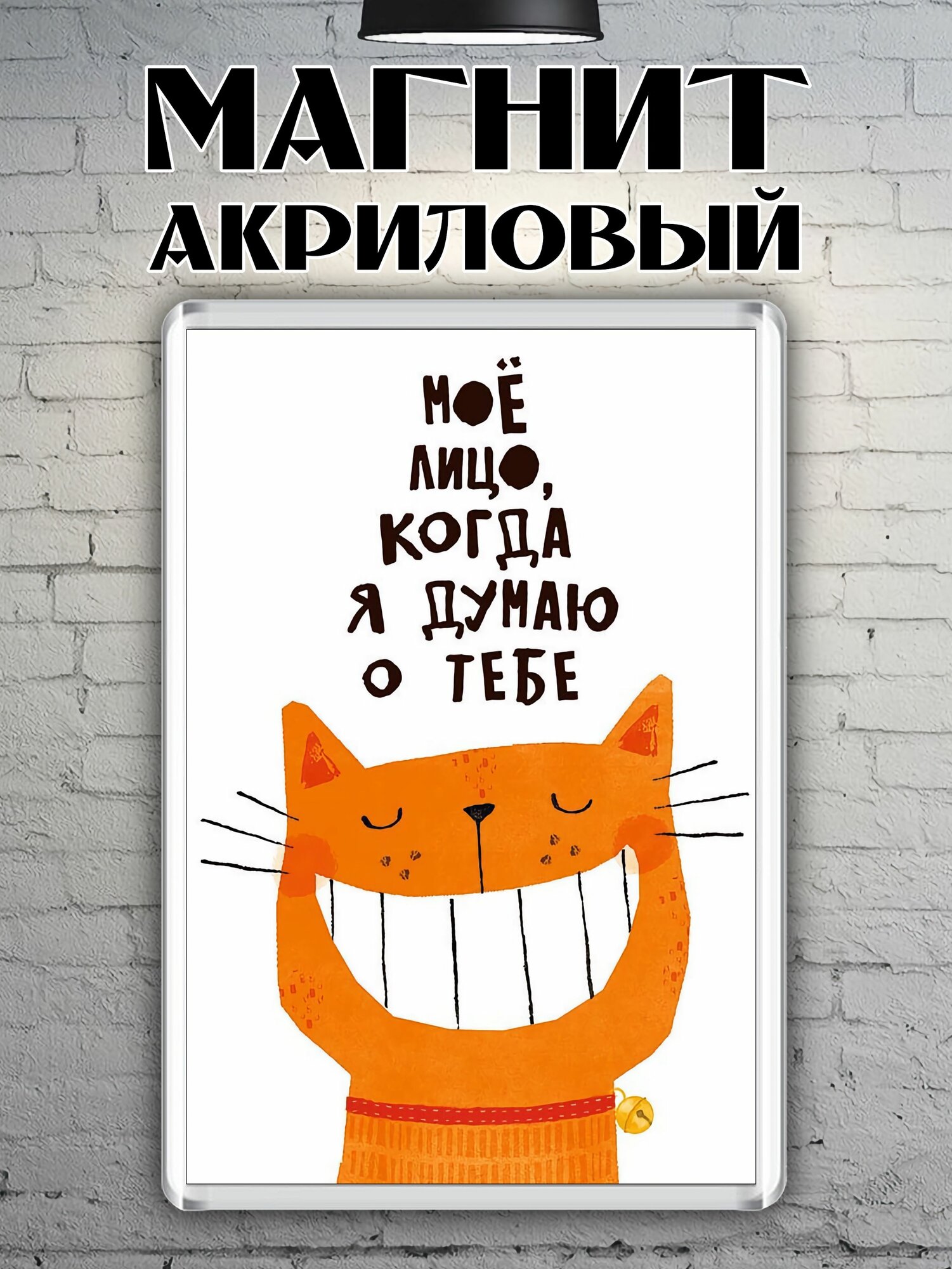 Магнит на холодильник "Моё лицо"