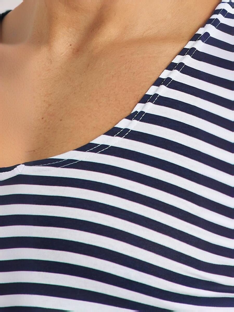 Майка спортивная, размер 44, синий, белый — фото 1
