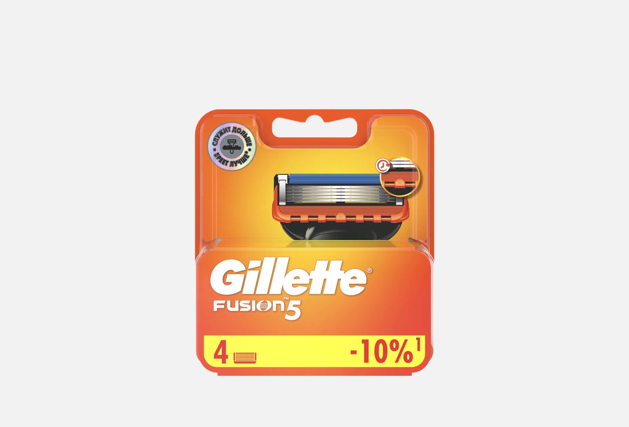 Сменные кассеты Gillette FUSION, для 5-лезвийного бритья, 4 шт.