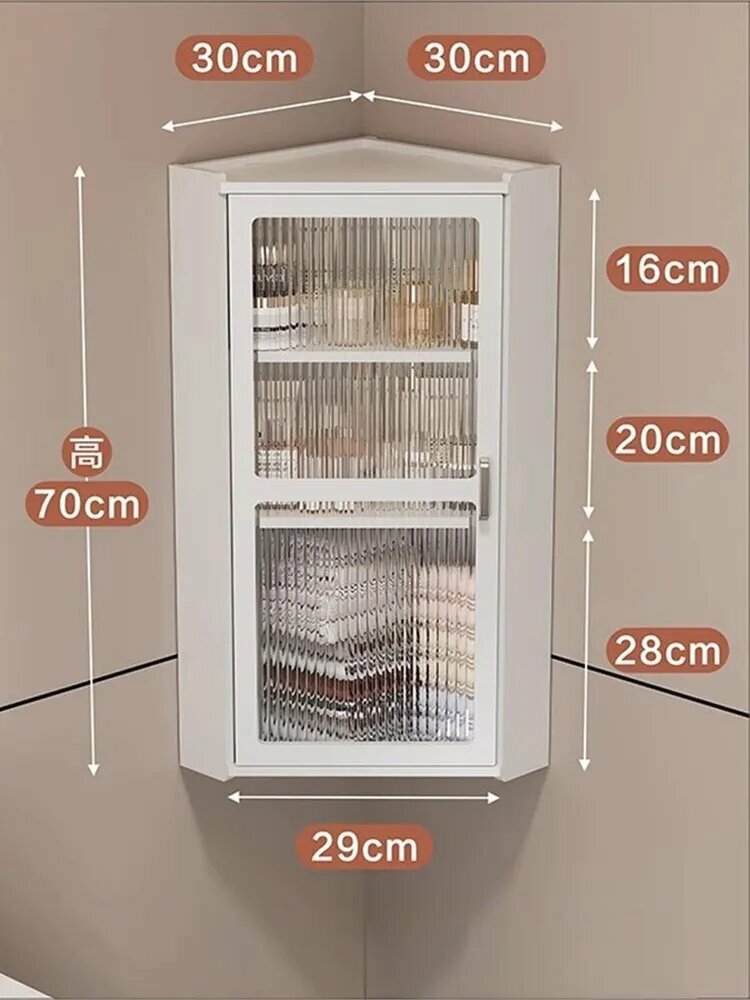 Шкаф для ванной, 30х25х70 см, Универсальный