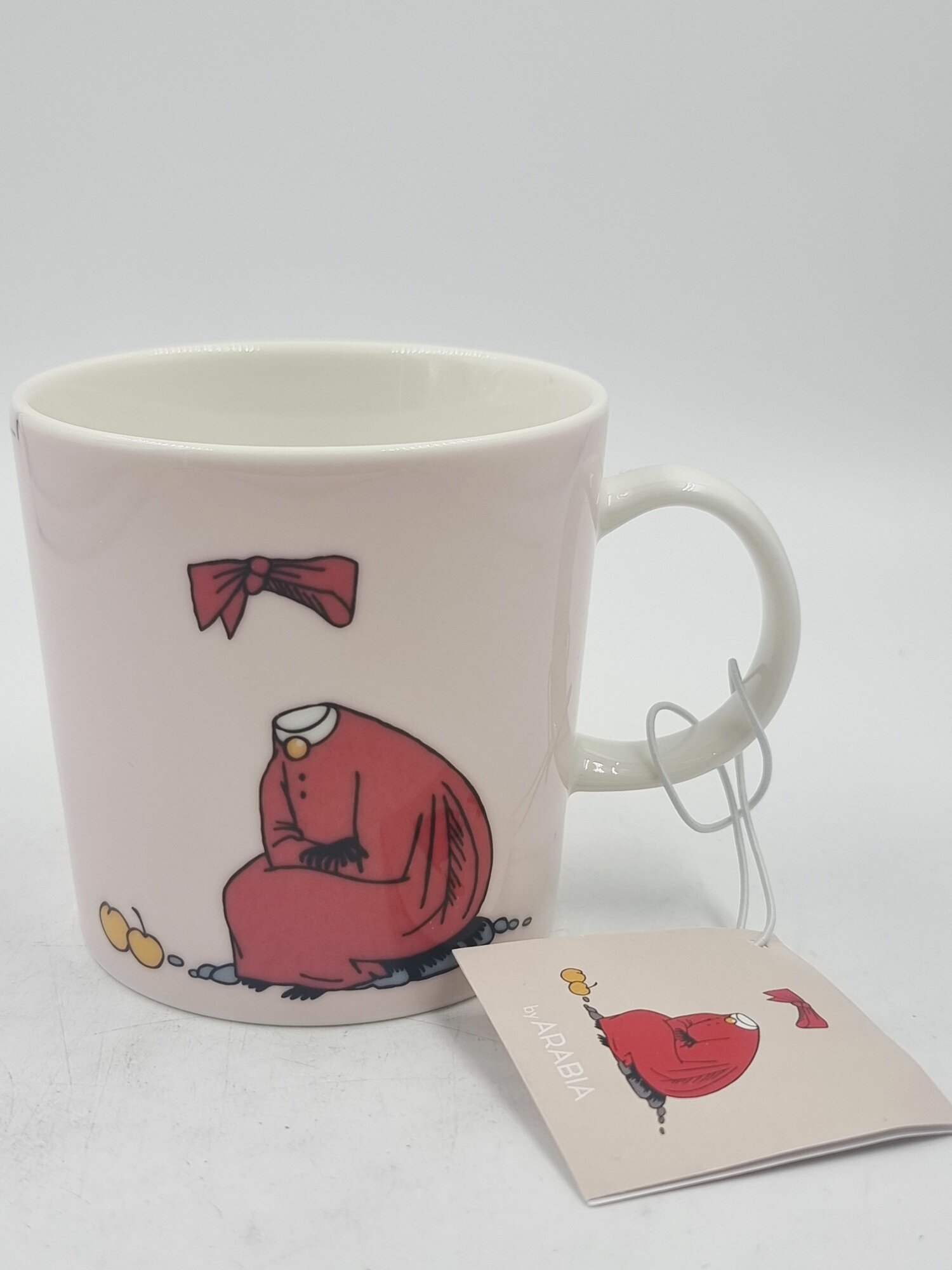 Moomin Кружка Arabia "Ninni", бледно-розовая, фарфор Vitro, 300 мл (из Финляндии)