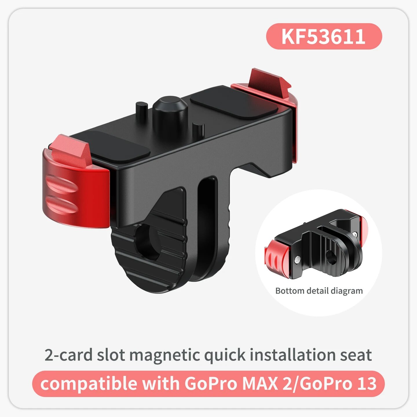 Магнитное крепление BGNing для GoPro Hero 13 Max2