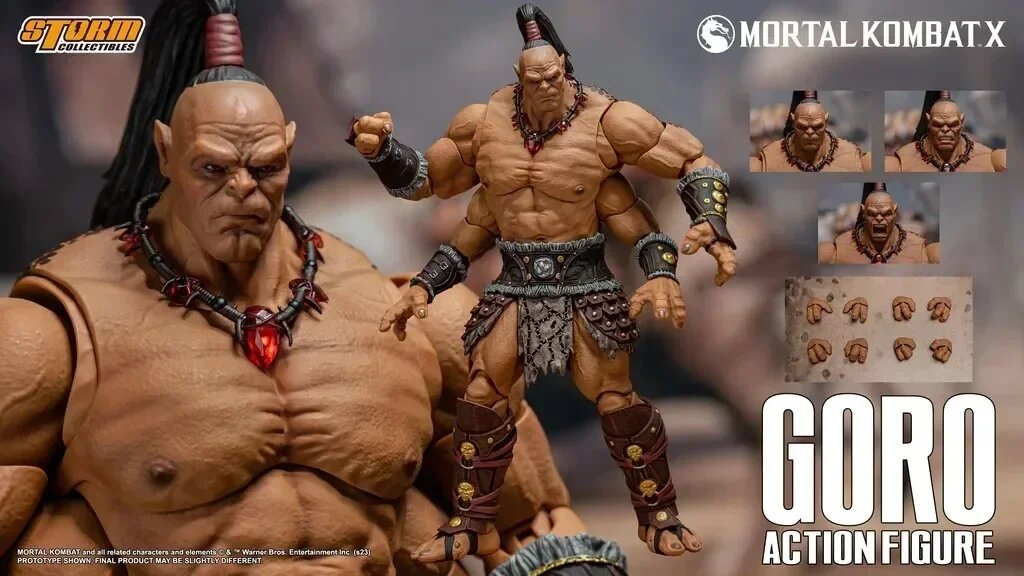 Оригинальные игрушки Storm Toys 1/12 Mortal Kombat X Goro, конфигурация с тремя головками, аниме-фигурки, модель игрушки, игрушка для мальчиков, подарок