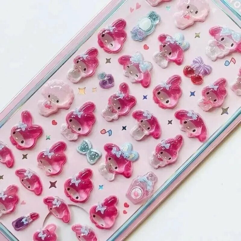 Наклейки аниме Куроми, Моя мелодия / My Melody. 3D Стикеры смолы 50 шт