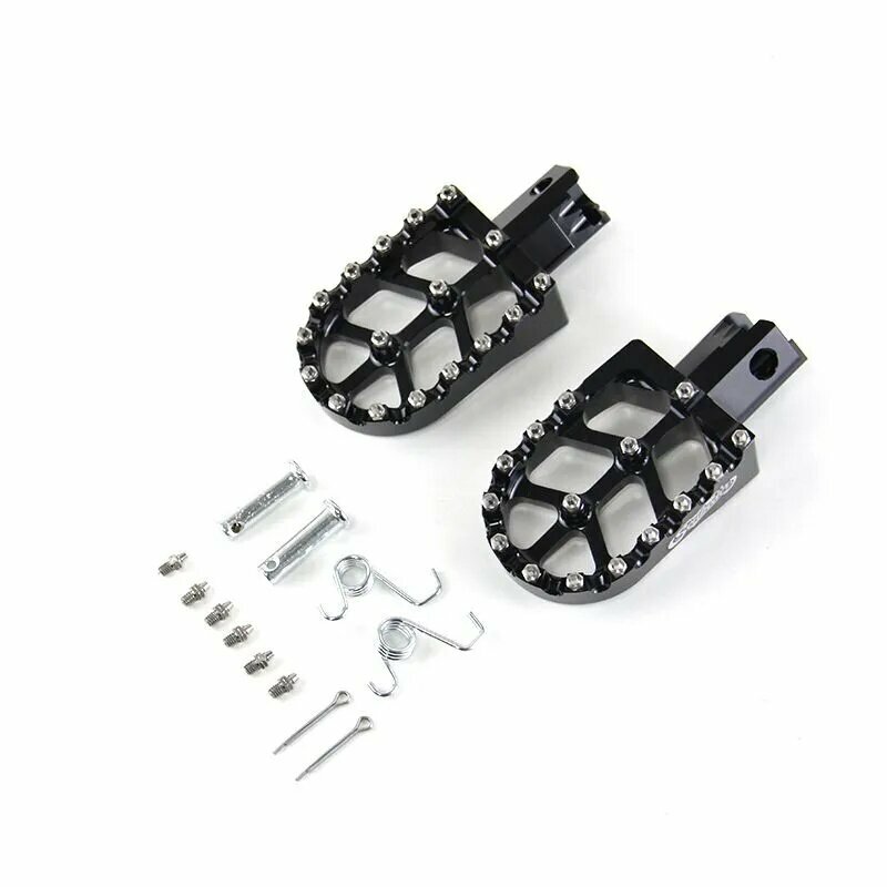 Подножки водителя (пеги) алюминиевые на питбайк кросс эндуро KAYO CRF TTR125 BSE APOLLO MX Ataki BSE
