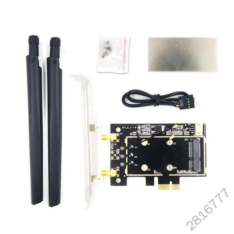 Сетевая карта беспроводная адаптер PCI-E, для интернет-соединения, Wi-Fi адаптер, разноцветный