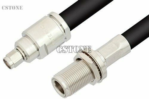 SMA штыревой к N гнездовой переборочный кабель используя RG214 коаксиальный